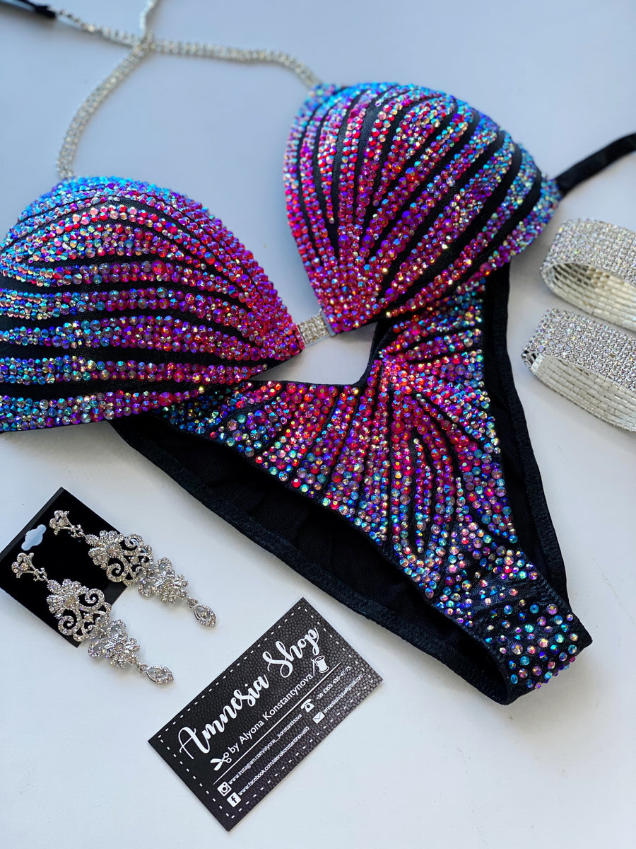 Competition Set - Rhinestone Fitness - NPC - IFBB - WBFF - Figure Comp ...